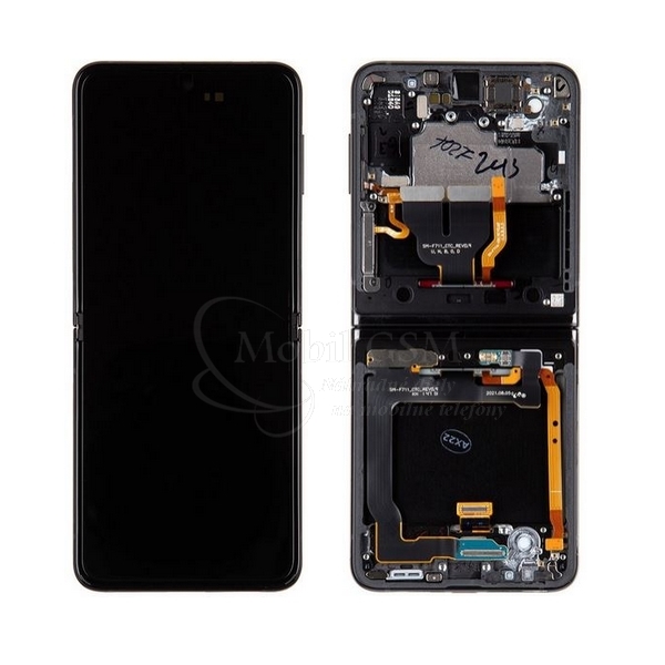 LCD displej Samsung Galaxy Z Flip3 5G F711 - Dotykové sklo - rám ...